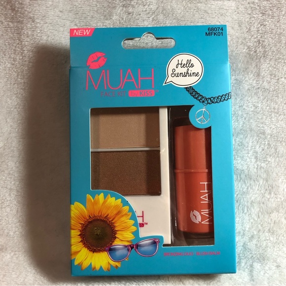 Kiss | Makeup | Muah Face Kit By Kiss Bronzing Duo And Blush Balm ...
